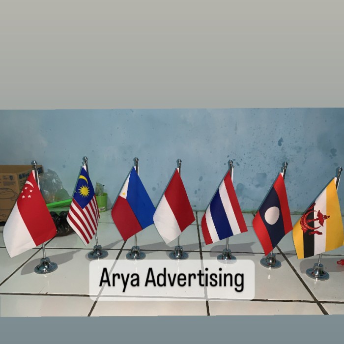 World Country Flag+Stainless Table Pole | Shopee Philippines