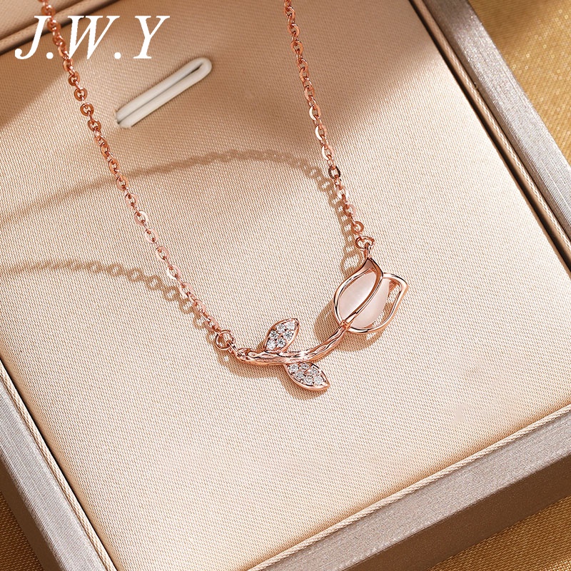Tulips Necklace Female Pendant Necklaces Accessories Jewelry ...