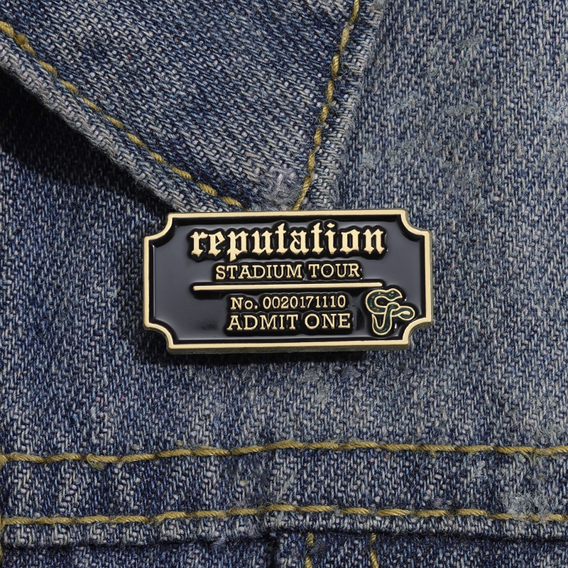 Reputation Taylor Swift Brooch World Tour Concert Ticket Pin Badge ...