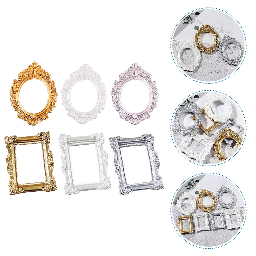 [READY STOCK] 6 Pcs Photo Frame Miniature Picture Playing House ...