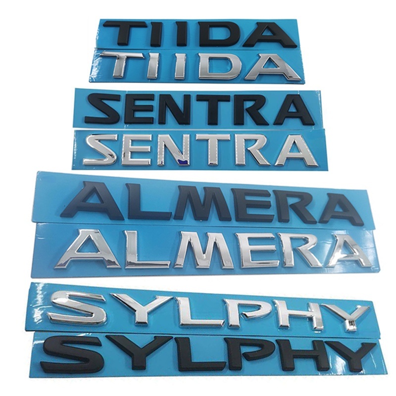 Car 3D Letter Logo Emblem Rear Trunk Nameplate Sticker Badge Decal For ...