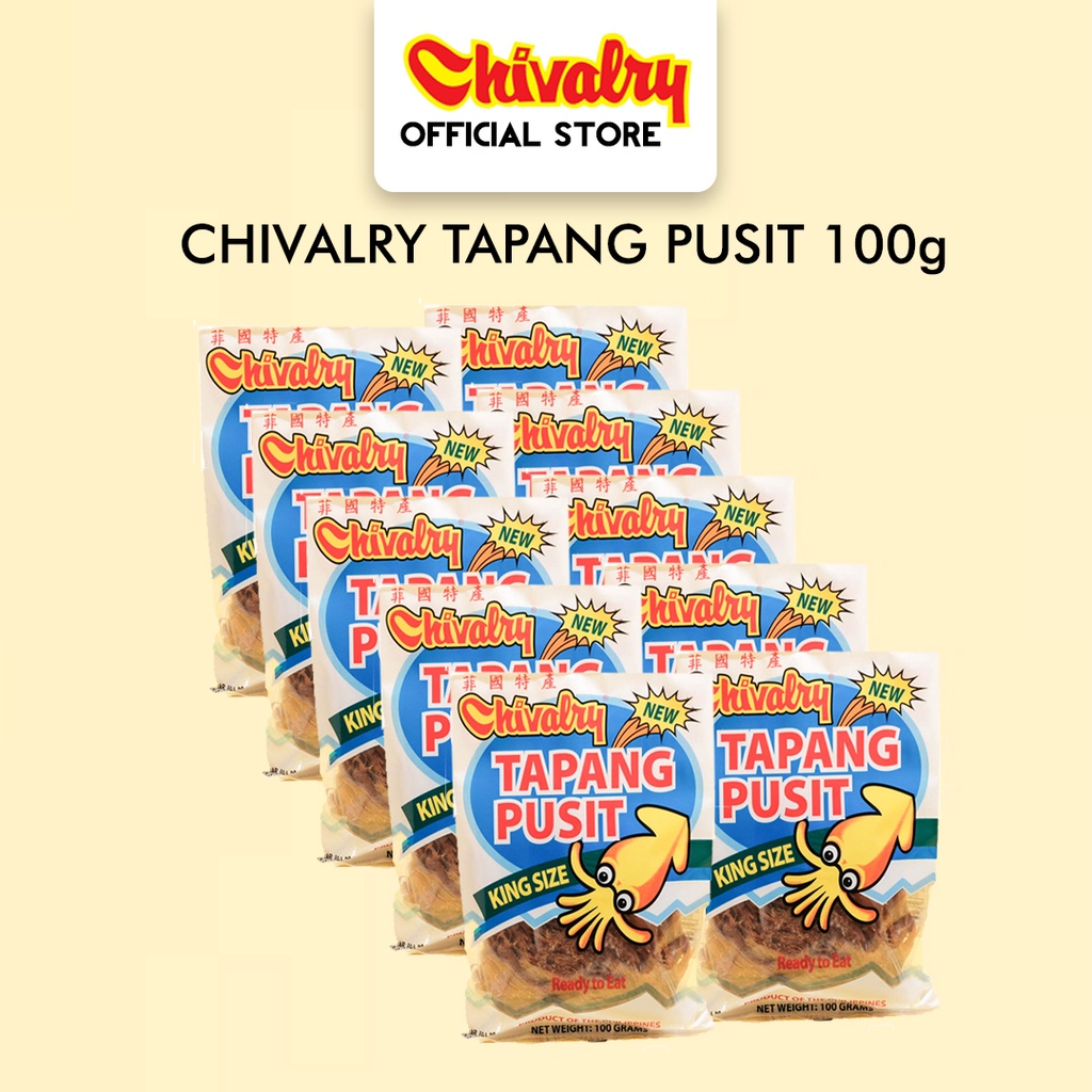 Chivalry Tapang Pusit 100g x 10 Packs | Shopee Philippines