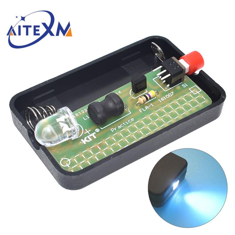1.5V Flashlight DIY Kit Simple Integrated Circuit Board Soldering ...
