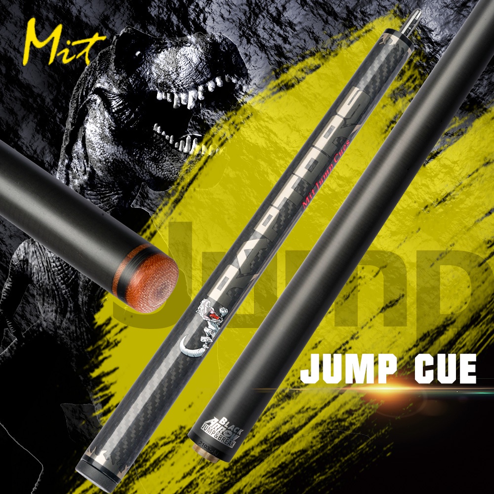 MIT Jump Cue Carbon Fiber Cue with PREDATOR Tip 13mm Bakelite Billiards ...
