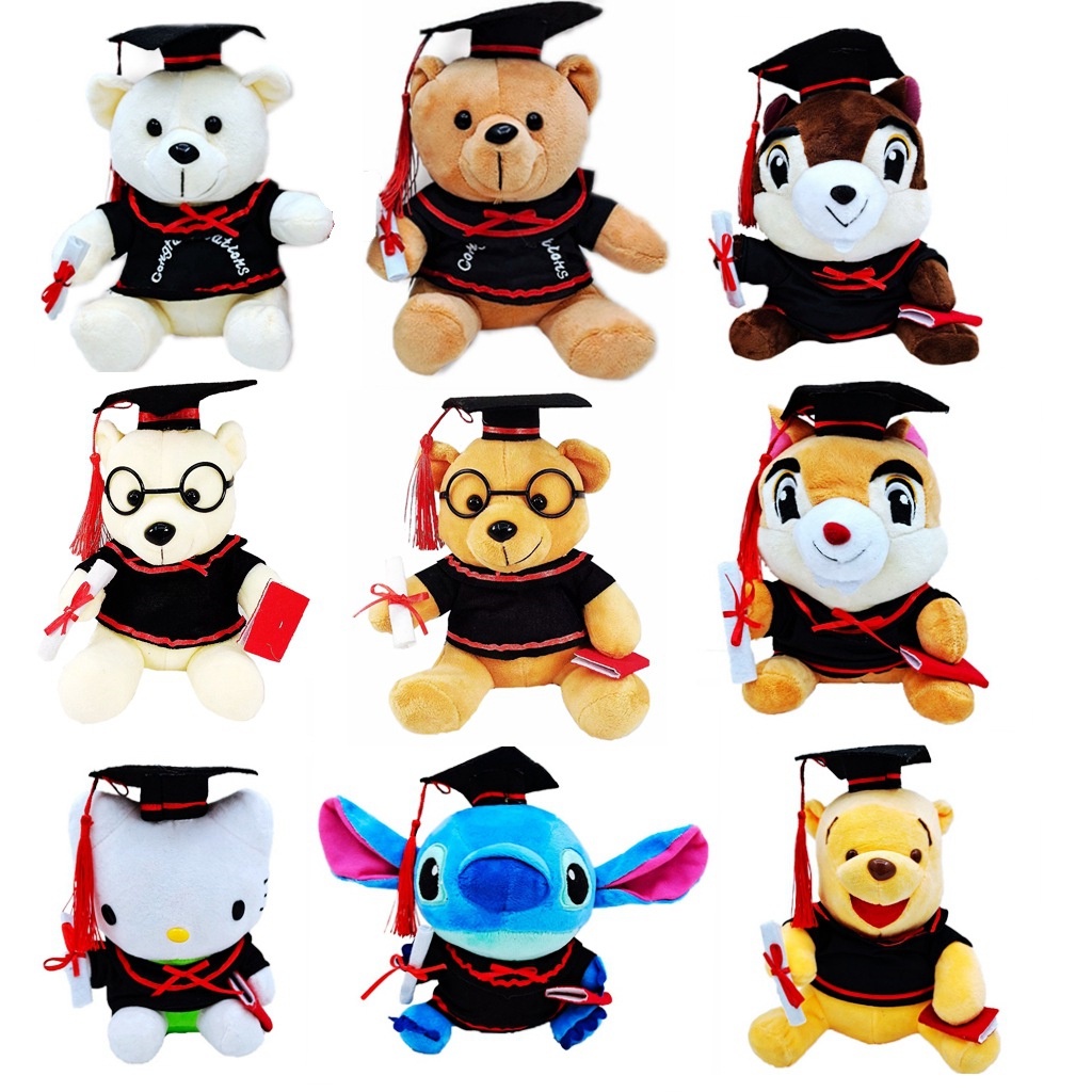 Graduation Bears Plush Toy Lilo Stitch Stuffed Animal Dolls Class of ...