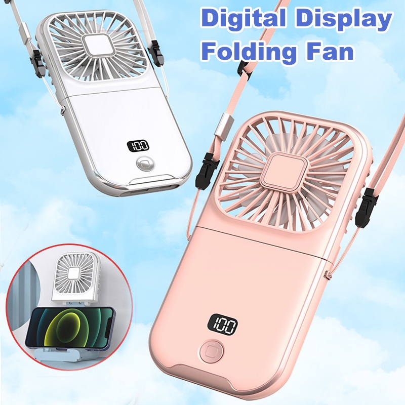 AKZ Mini Fan Phone Holder 5000Mah Usb PowerBank 3 In 1 Portable Mini ...
