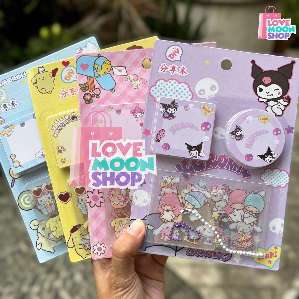 Sanrio DIY Keychain Memo Set w/ Stickers | Shopee Philippines