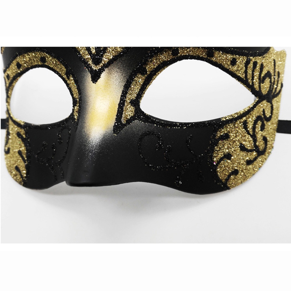 Retro Painted Beauty Half Face Mask Jazz Prince Mask Halloween Party ...