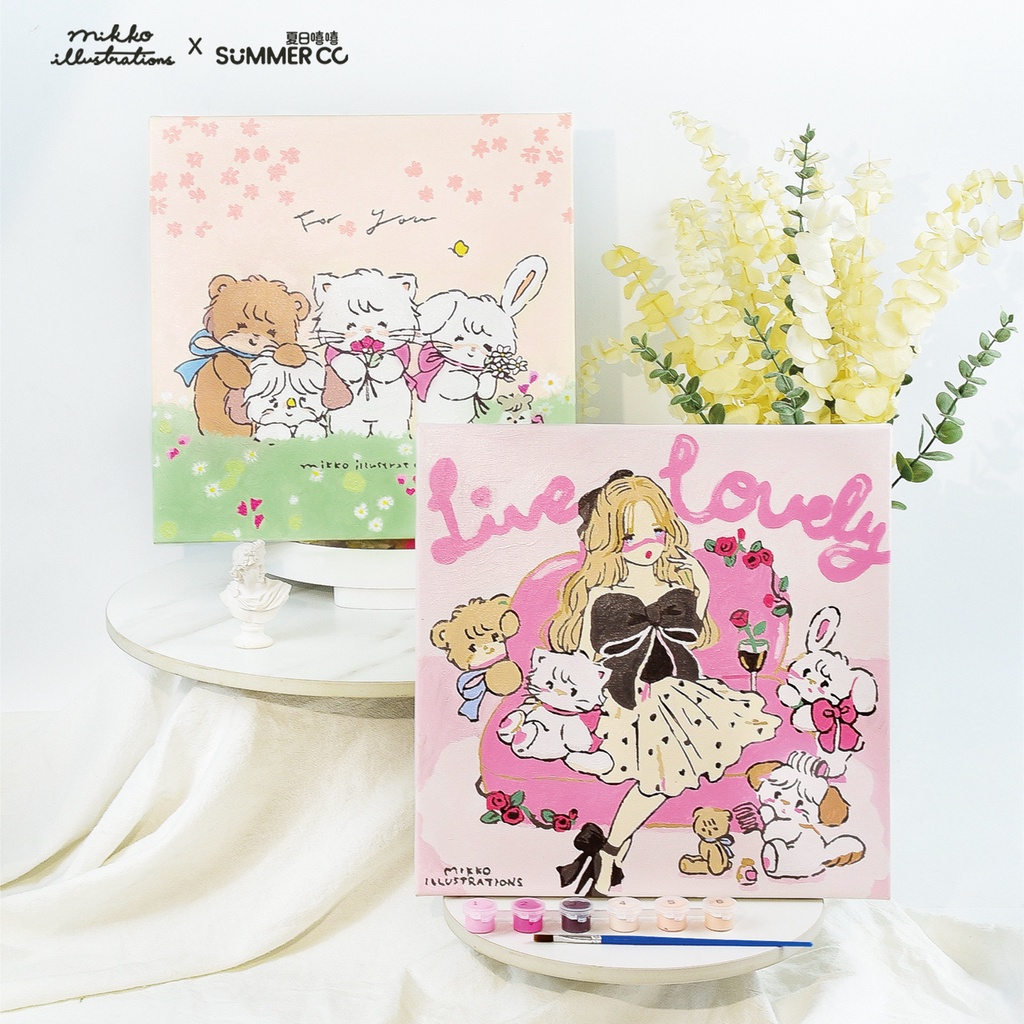 Mikko Digital Oil Painting diy Pure Hand-Painted 30 * 30 Oil Painting ...