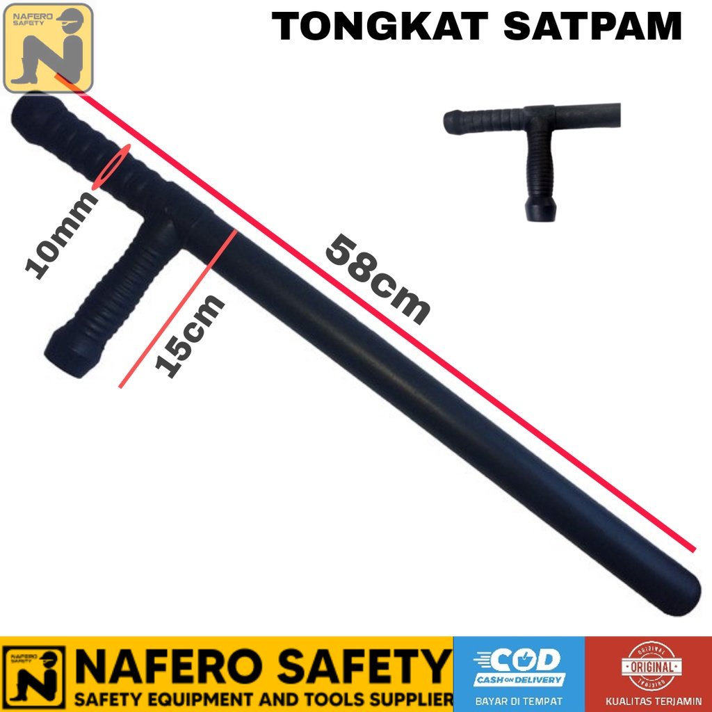 HITAM Baten Police Stick Model Tonfa T Tonfa Stick Police Security ...