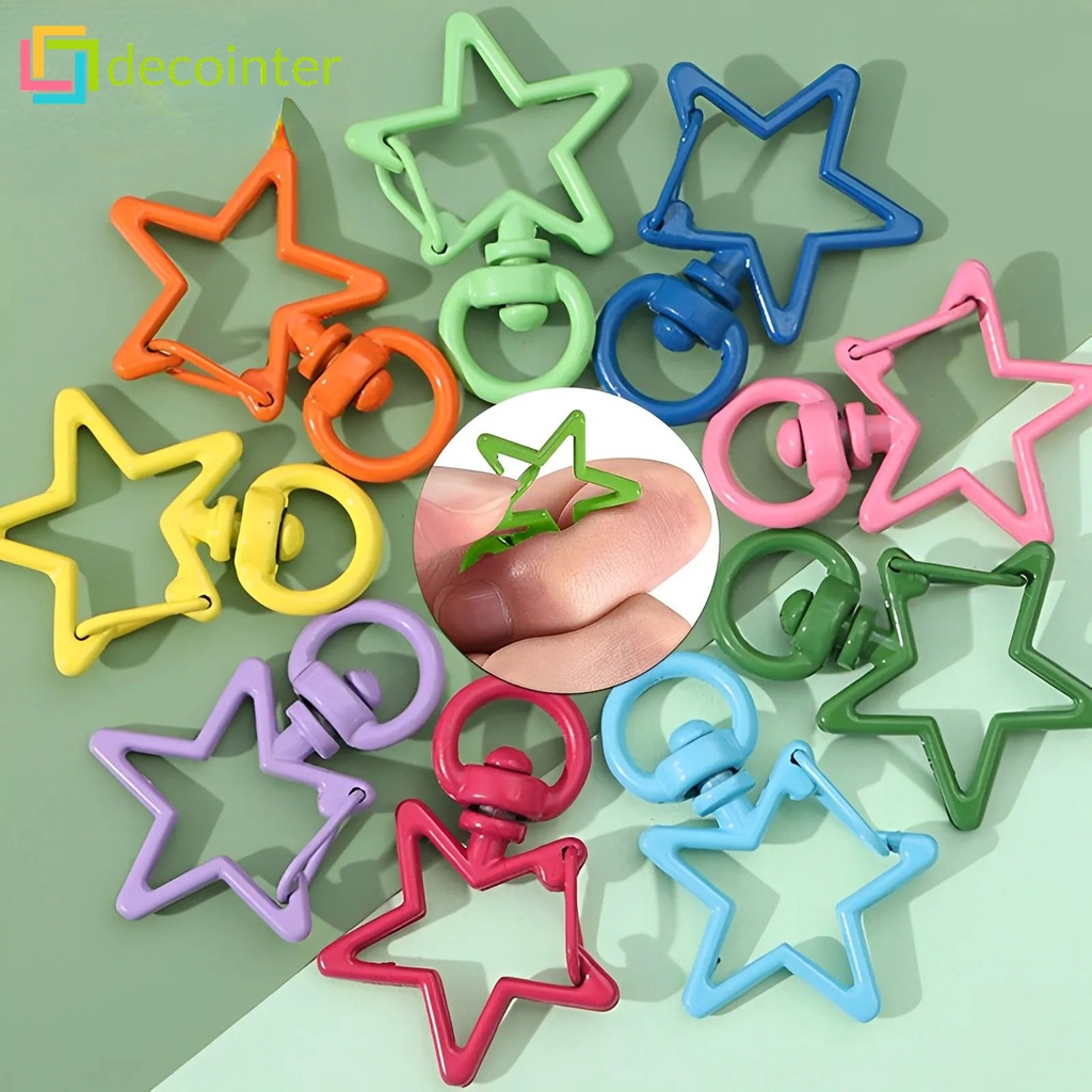 Creative Colorful Star Keychains/ DIY Candy Color Pentagram Lobster ...