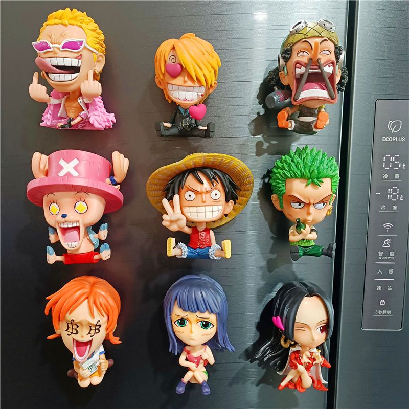 Cute One Piece Q Version Hand-Made Fridge Magnetic Stickers Creative ...