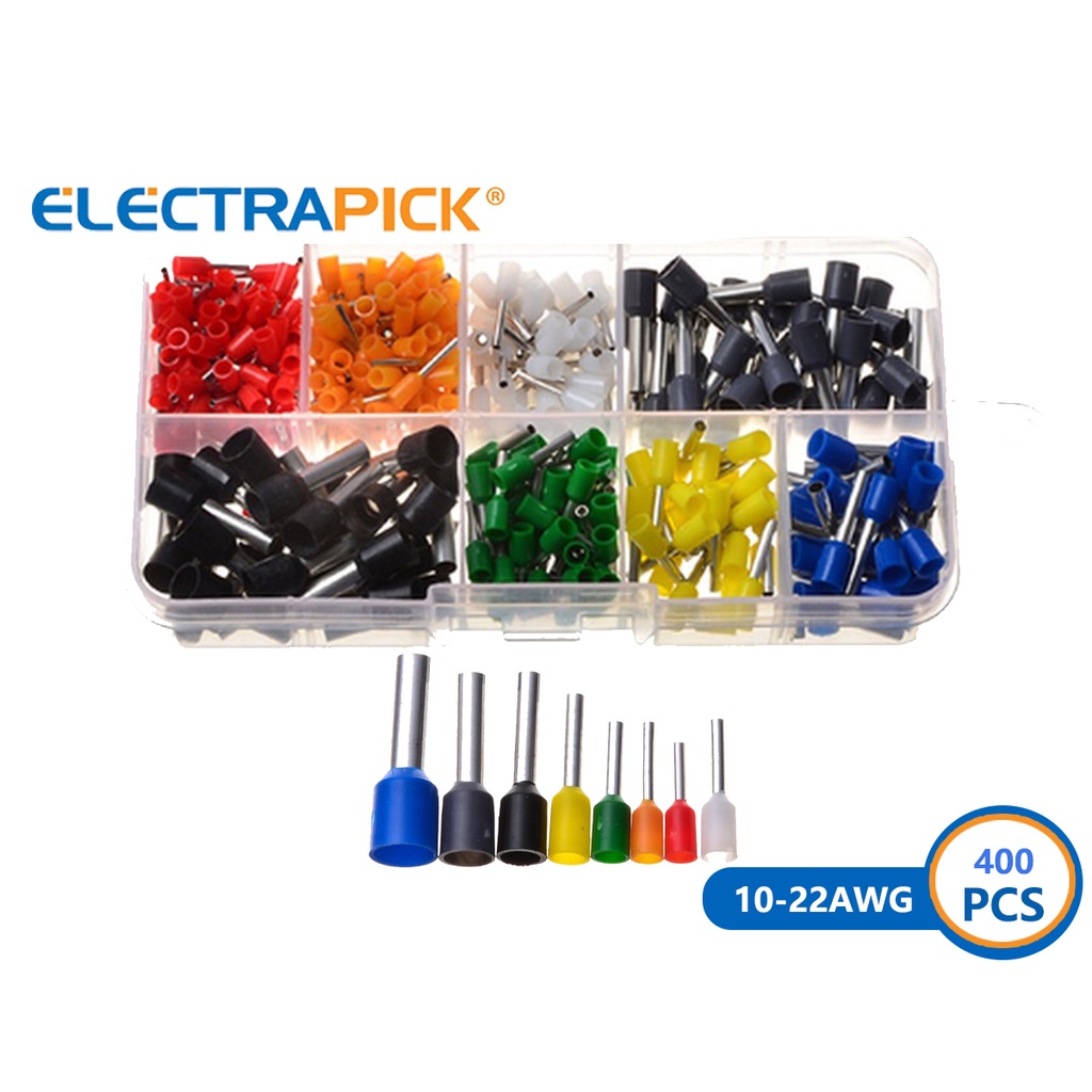 400pcs Electrical Wire Connector Cable Ferrule Terminal Ferrule ...