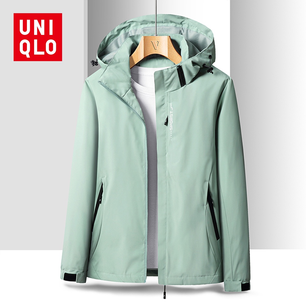 [M-4XL] Uniqlo Women's Outdoor Rashers Single Layer Outdoor Couple Rasherscoat Windproof ...