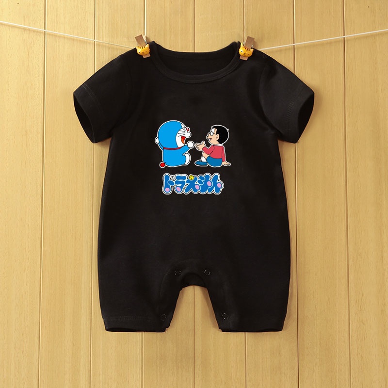 Doraemon baby crawling clothes puffer clothes men's and women's baby ...