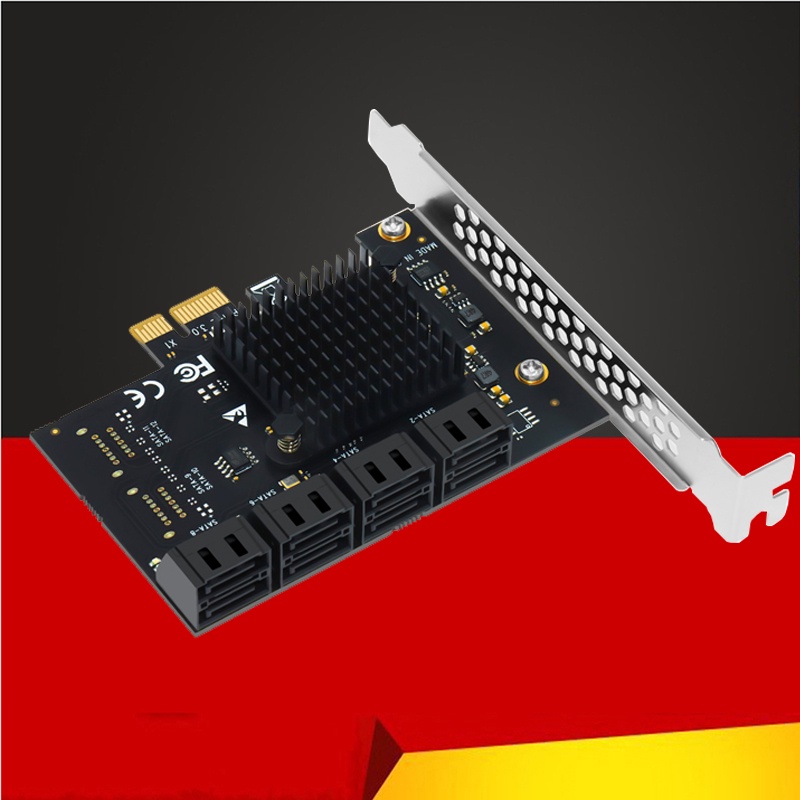 PCIe to SATA Expansion Card 8 Port SATA Multiplier PCI Express X1 ...