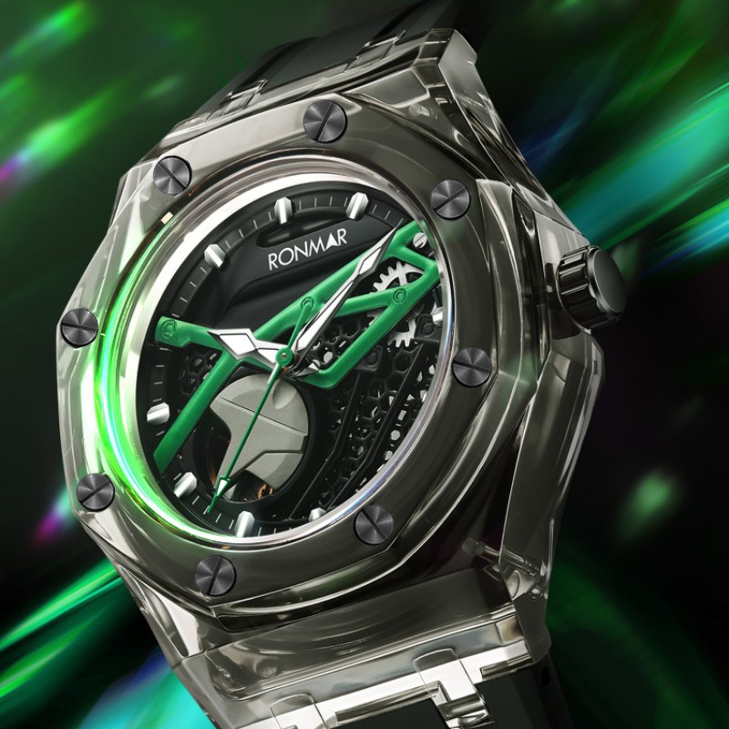 RONMAR Designs New 2023 Mechanical Watches Transparent Cool Watch For ...