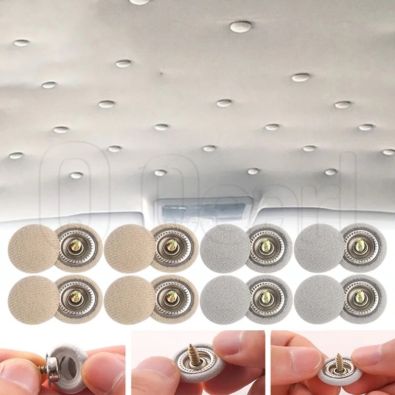 Universal Car Interior Roof Fixed Buckles / Snap Rivets Retainer Caps ...