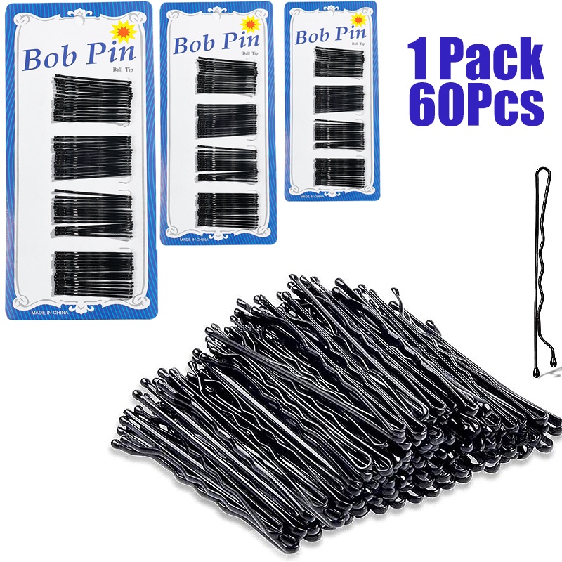 60Pcs New High Quality Bobby Pins for Girls and Women/Classic Black ...