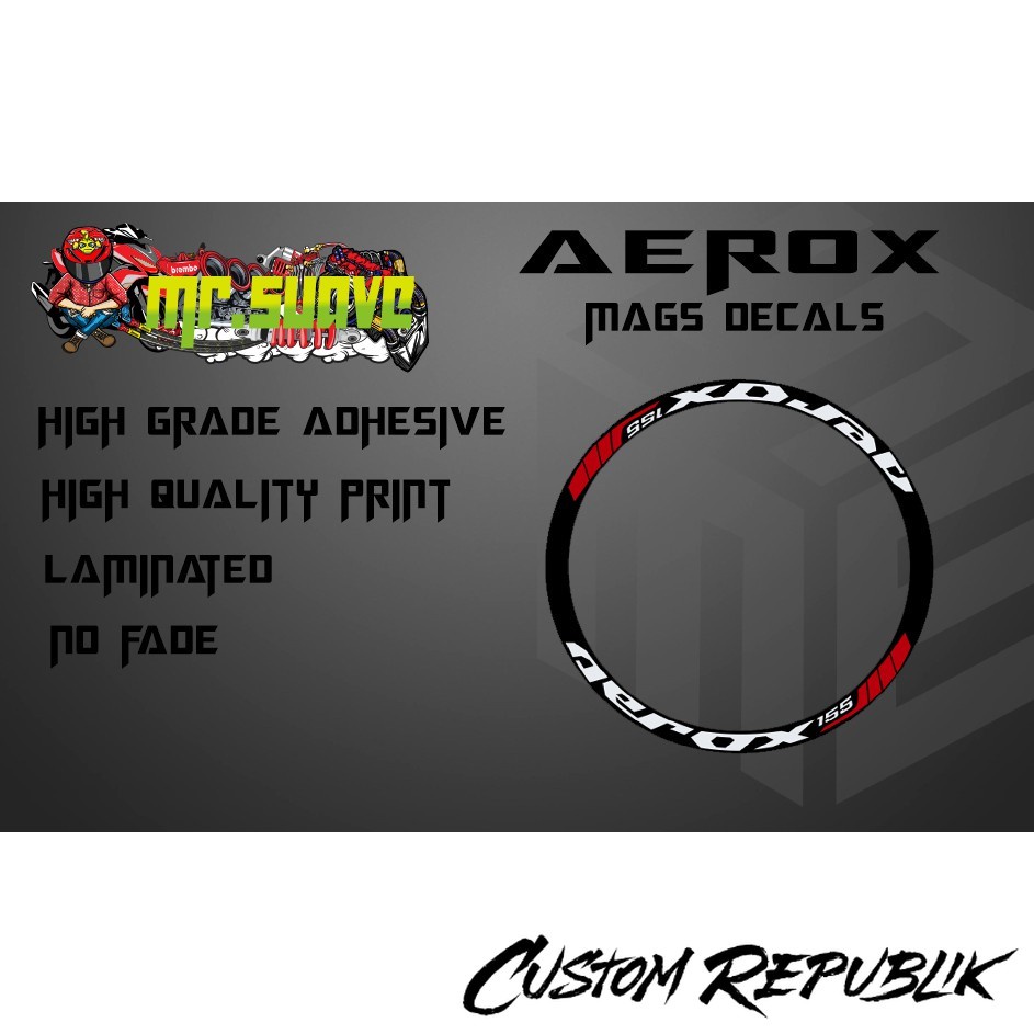 Yamaha Aerox Mags Decals D3 | Shopee Philippines