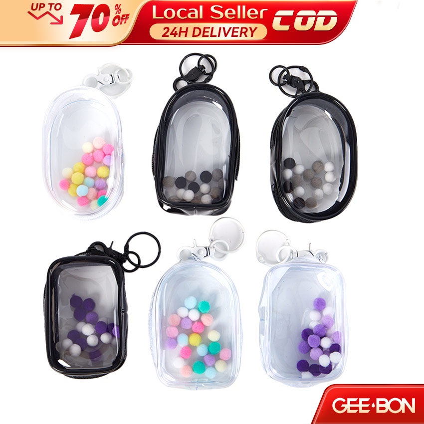 GEEBON Transparent Keychain Chain Bag Toy Storage Display Pouch For ...