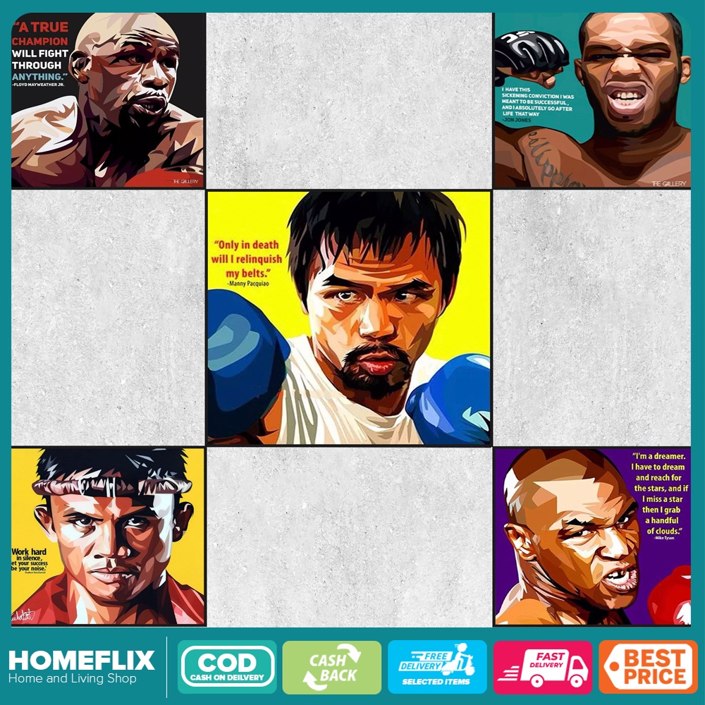 Homeflix Mix Martial Arts Pop Art Wall Mount Frame Motivational Quotes ...