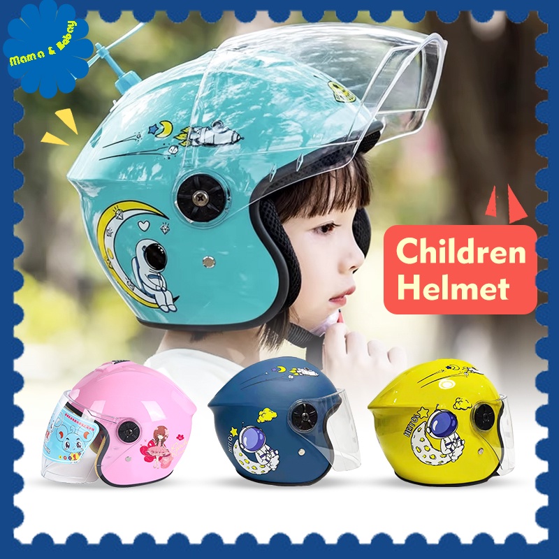Kids Helmet Motorcycle Half Face Helmet Adjustable Straps Kids Helmet ...