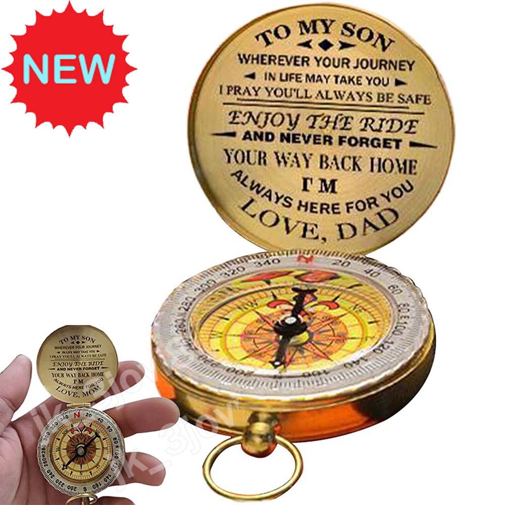 Engraved Dad To Son Enjoy The Ride Compass Exquisite Vintage Compass ...