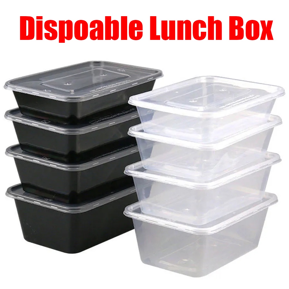 20pcs Disposable Plastic Lunch Box/Food Containers Tableware Fruit ...