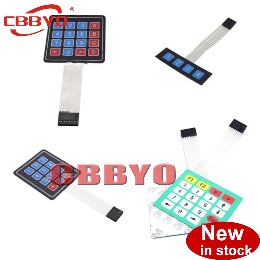 Large Button 4 4 1 4 3 4 4 5 Matrix Keyboard Mcu External Expansion Membrane Shopee