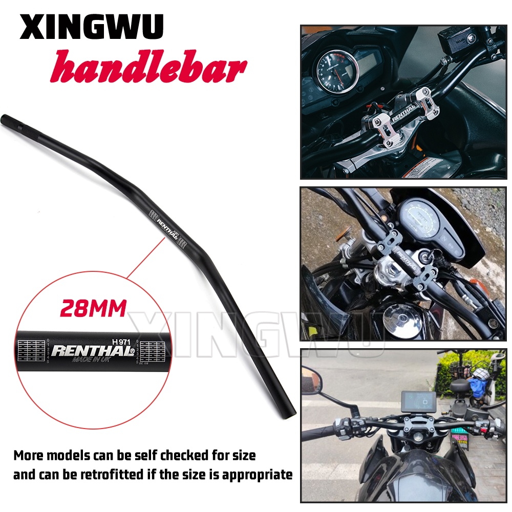 [ Ready Stock ] Universal Renthal Handlebar Fat Bar Handlebar Aluminium ...