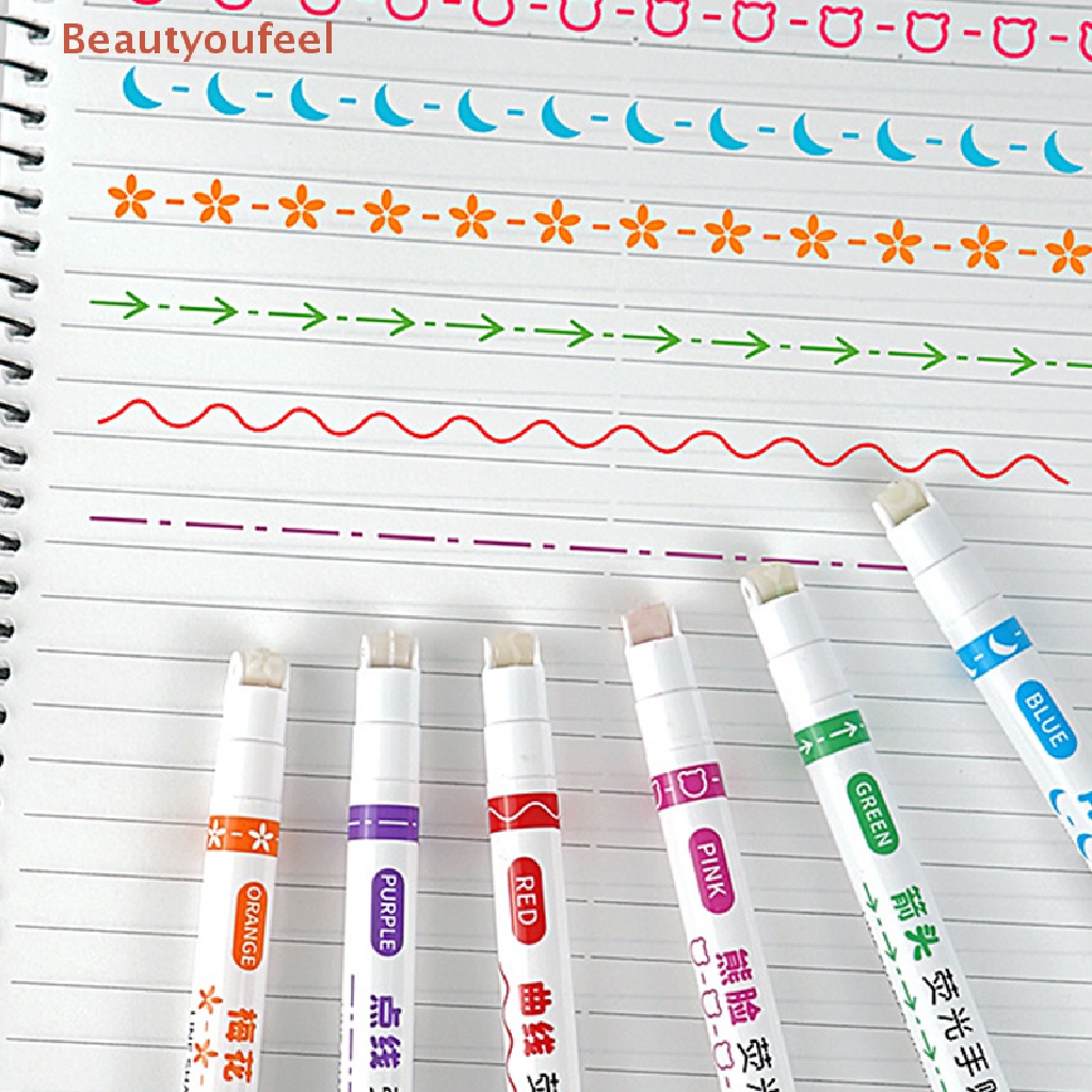 Beautyoufeel 1pc Curve High Marker Pen Linear Pencil Lace Roller Tip ...