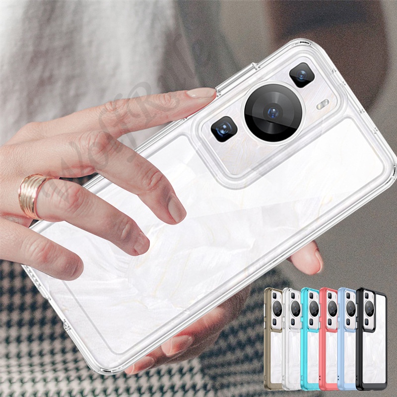 For Huawei P60 Pro 2023 p60pro Case Cover Shockproof Bumper Transparent ...