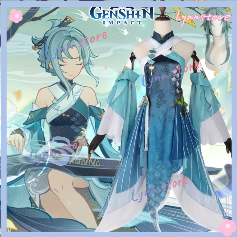 Game GENSHIN IMPACT Madame Ping Cosplay Costume Liyue Adepti Streetward ...