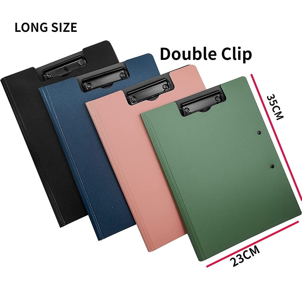 Double Clip Clipboard with Cover File Folder Lightweight Clipboard for ...