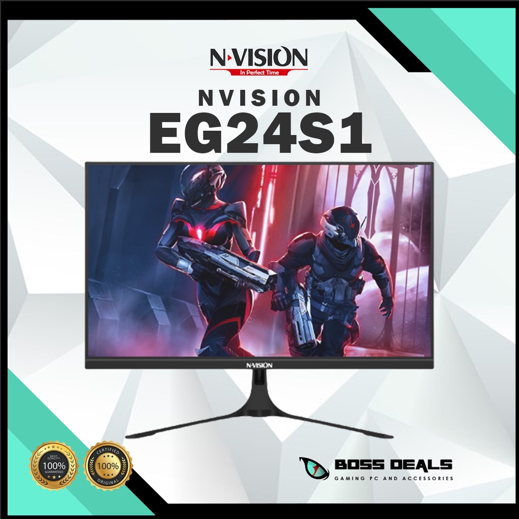 NVISION EG24S1 23*8" FHD 165HZ GAMING MONITOR | Shopee Philippines