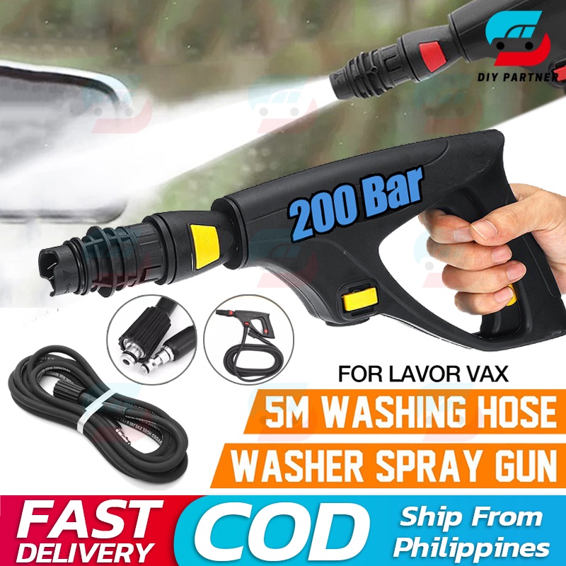 Pressure washer + Nozzle 200 Bar Power Spray Trigger Lance Water Jet ...
