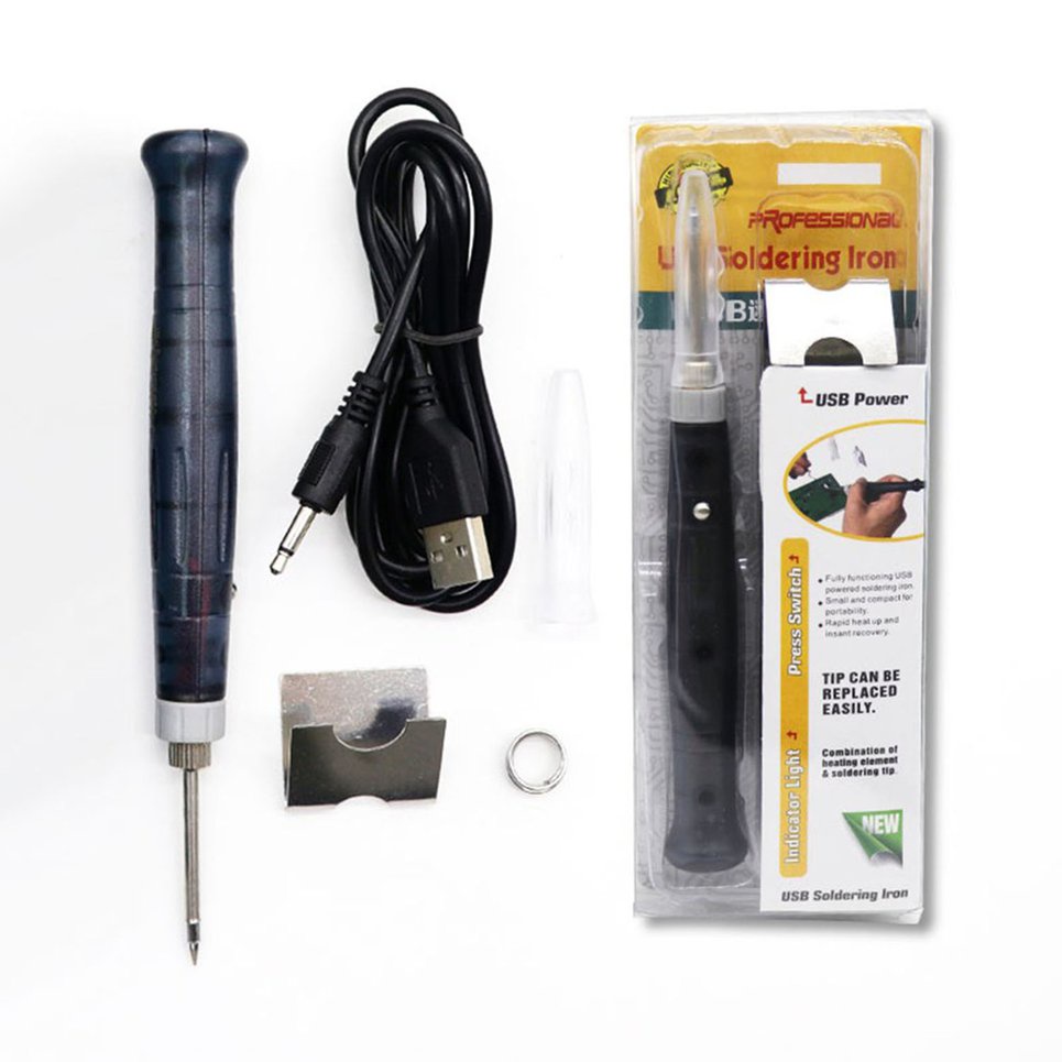 Mini Portable USB 5V 8W Electric Powered Soldering Iron Pen/Tip Touch ...