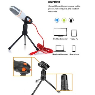 【COD】Condenser Microphone SF-666 Wired Computer Microphone with Tripod ...