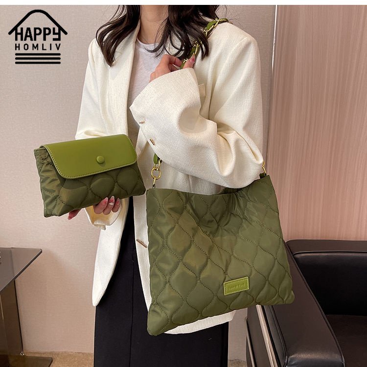 [Big Bag+Small Bag] Large Capacity Lightweight Tote Bag Foldable 13 ...