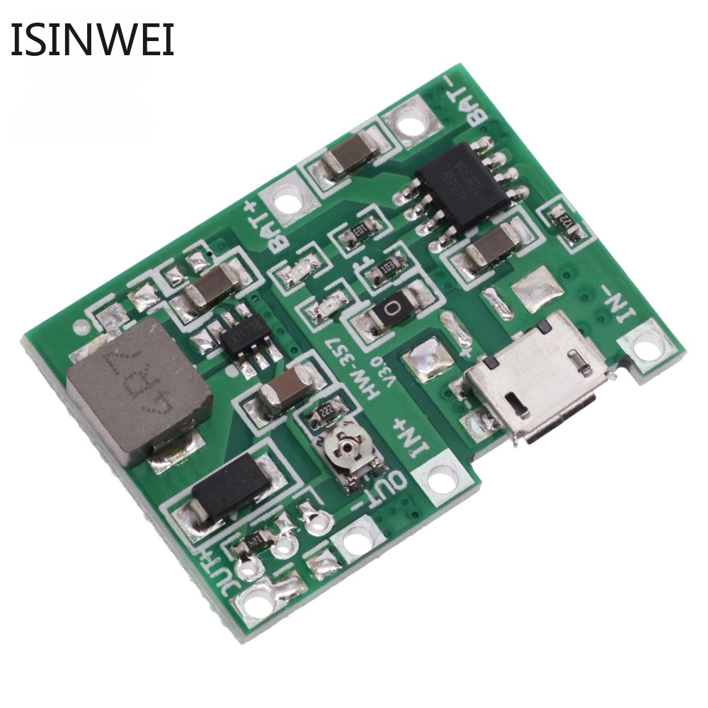 TP4056 3.7V 4.2V 9V 5V 2A Adjustable Step Up Module 18650 Lithium Li ...