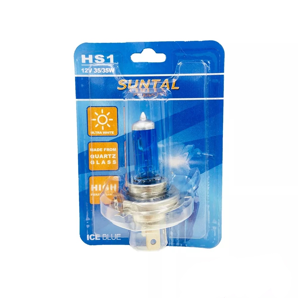 Suntal Ice Blue Halogen Headlight Bulb 12V 35/35W (H4/HS1) | Shopee ...