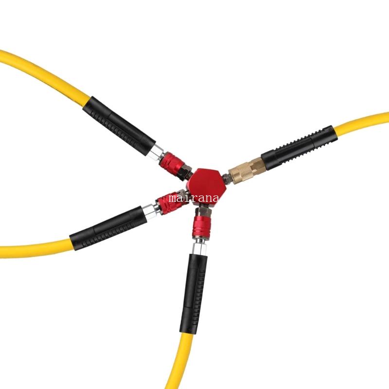 MAI 3-Way 1 4Inch Hex Style Air Manifold with Coupler and Plugs Air ...