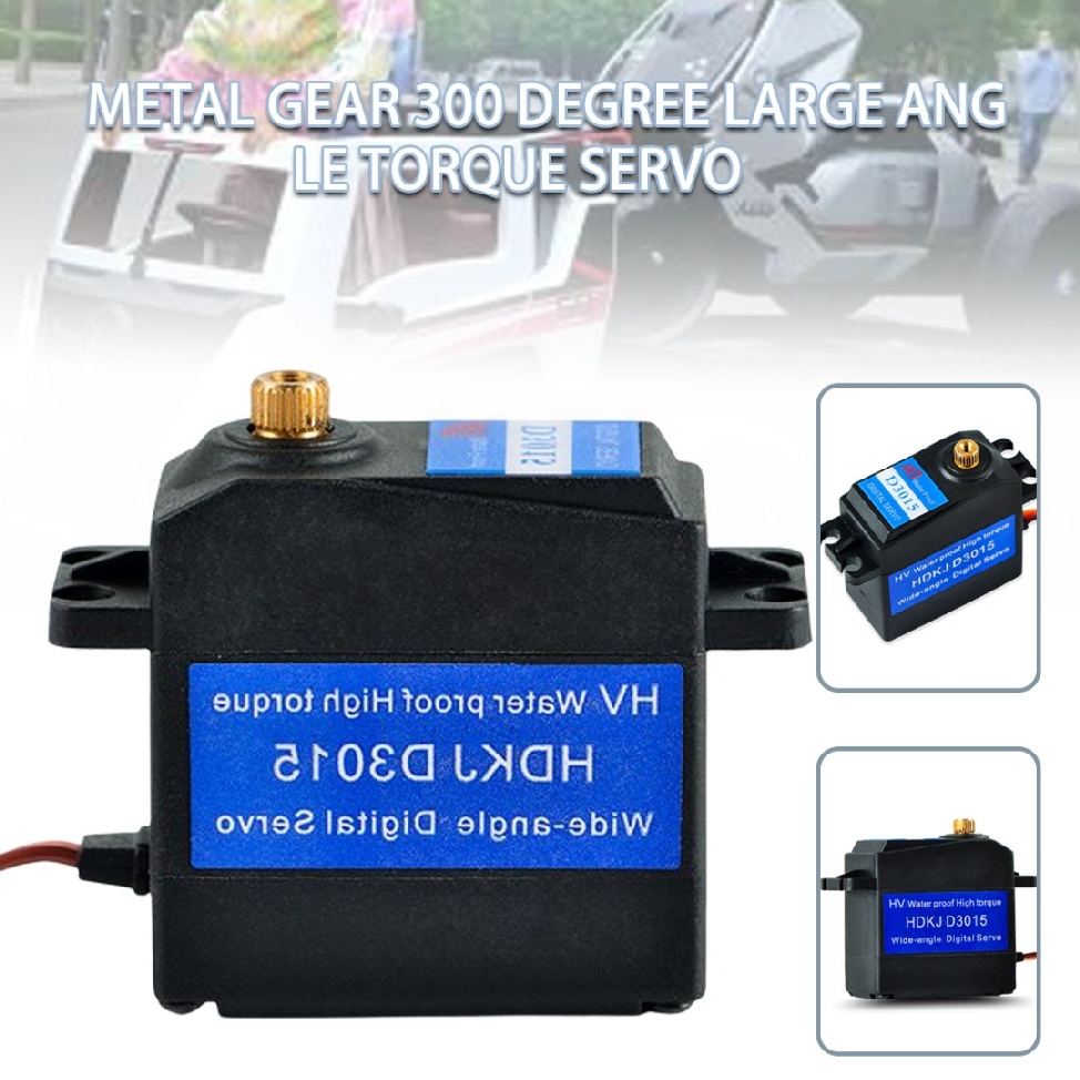 Waterproof HDKJ D3015 High Torque Gear 15KG Metal Digital Servo for RC ...