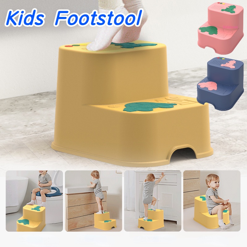 Kids Bathroom Step Stool Baby Handwash Ladder Stool Toilet Assist Stool ...