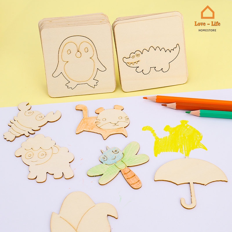 20 Pcs/ Kit Simple Cartoon Pattern Painting Learning Stencils Fine Art ...