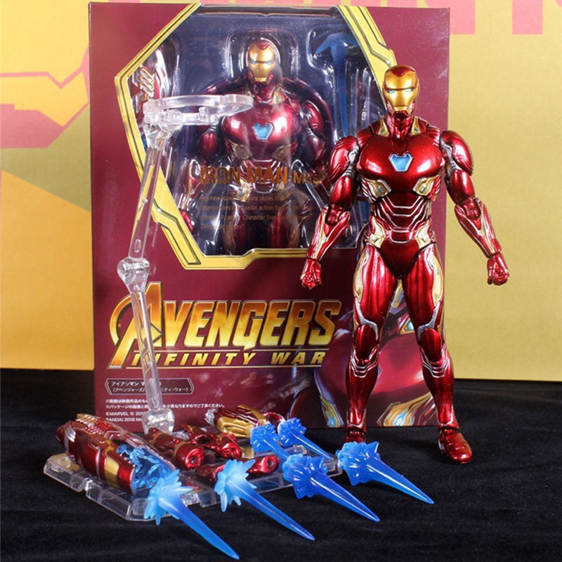 15cm SHF Avengers Iron Man Figure Marvel Superheroes Iron Man MK50 MK46 MK47 MK85 MK5 Action ...