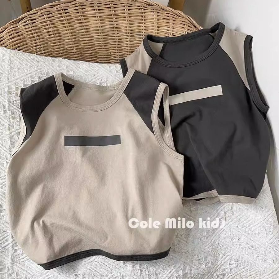Korean Korean Boys' Vest Summer Style Children's Sleeveless T-Shirt ...