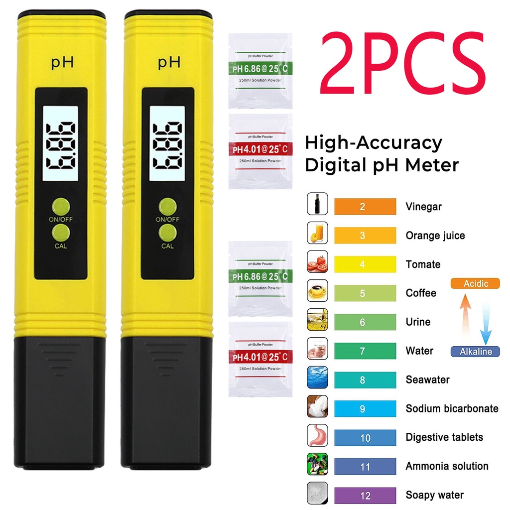 2set Original Digital PH Meter Tester for Hydroponics /Aquaponic (Meter ...