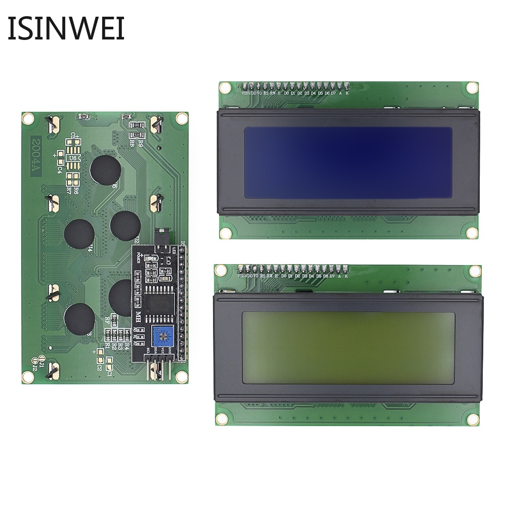 LCD2004+I2C LCD2004 20x4 2004A Blue Green Screen Character LCD IIC ...